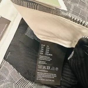 H&M | Pants | New Hm Skinny Fit Coupe Moulante Gray Plaid Stripe Work ...